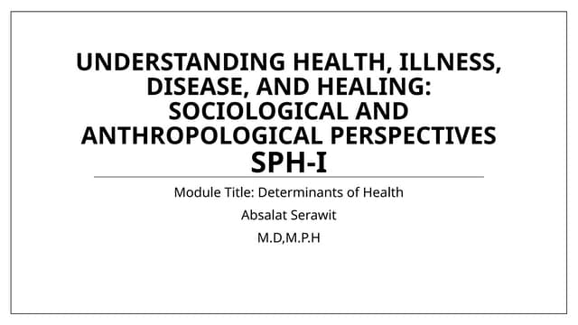 UCSP-Health Institution Lesson Plan | PPTX