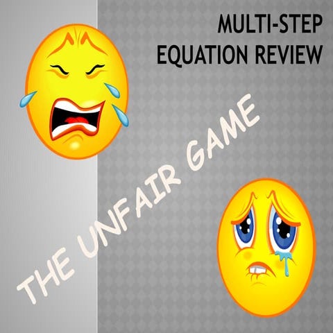 Unfair Game PowerPoint that Covers Unreasonable things | PPT