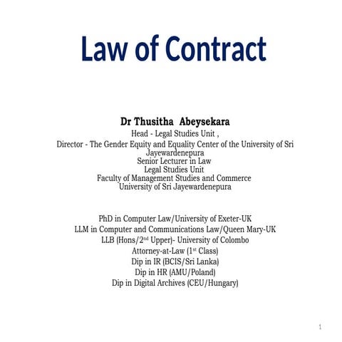 3. Law of Contract : Business Law .ppt