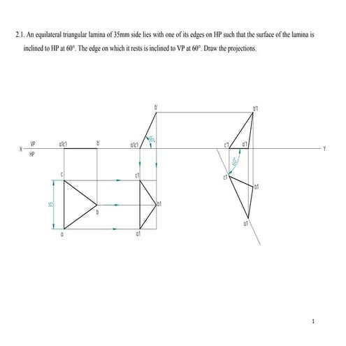 Engineering Graphics_Problems on Plane Surface | PDF