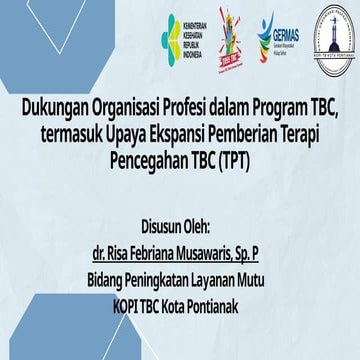DUkungan Organisasi Profesi dalam Program TBC | PPTX