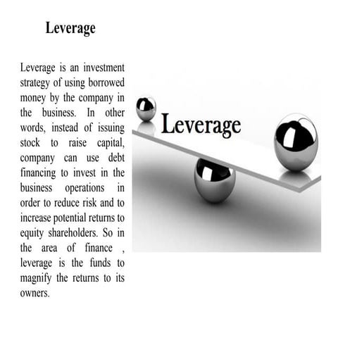 3._Leverage.pptx it explains about leverage | PPTX
