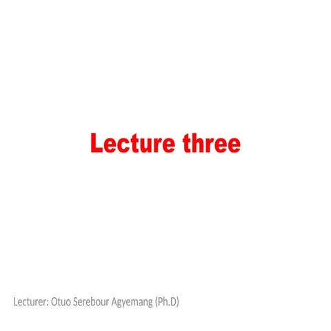 Research Methods Lecture notes 3/Week Three | PPTX