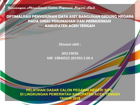 PPT RANCANGAN AKTUALISASI pelatihan dasar cpns | PPTX