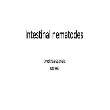 Intestinal Nematodes | PPTX