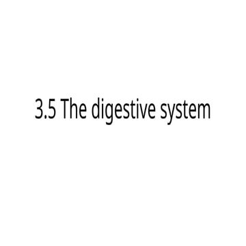3.5 The digestive system. Welcome to use it. | PPTX
