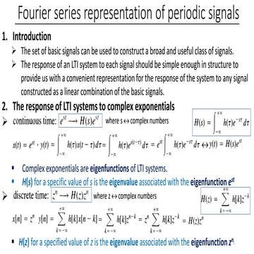 Signals and Systems Formula Sheet | PDF