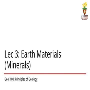 4.1 - VARIETY OF MINERALS science form 3 | PPTX