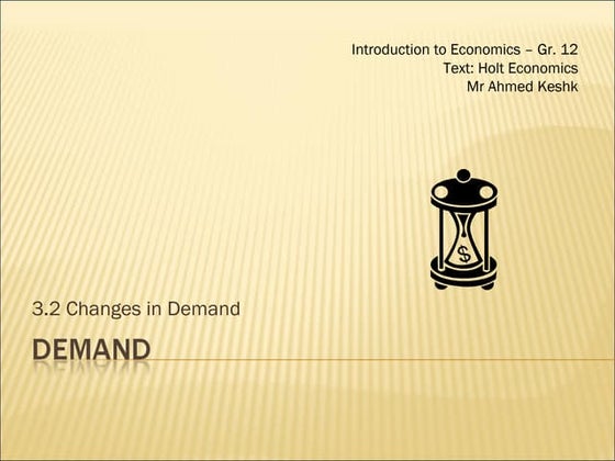 Demand Curve | PPTX | Business | Business and Finance