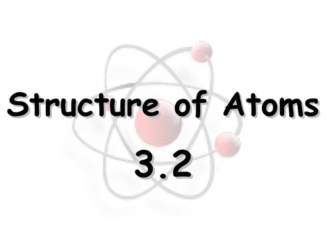Grade 9, U1-L9-Atomic structure | PPT