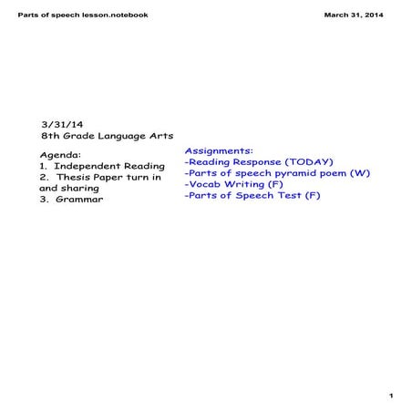 Thesis statement 7th grade | PDF