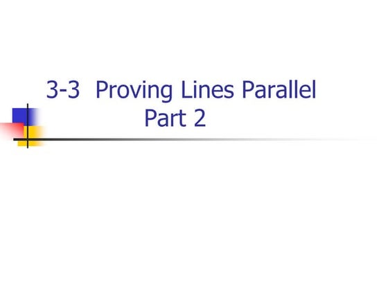 Parallelism and perpendicularity | PPTX