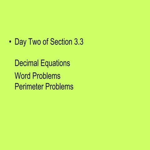 3.3 solve multi step equations - day 2 | PPT