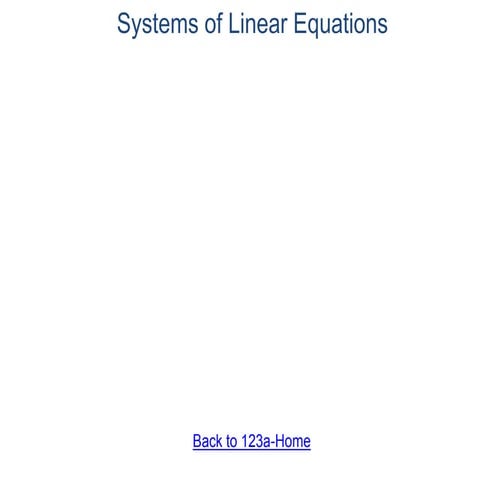 3 3 systems of linear equations 1 | PPT