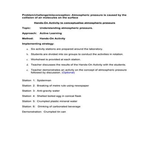 3.3 Understanding Pressure And Atmospheric Pressure | DOC