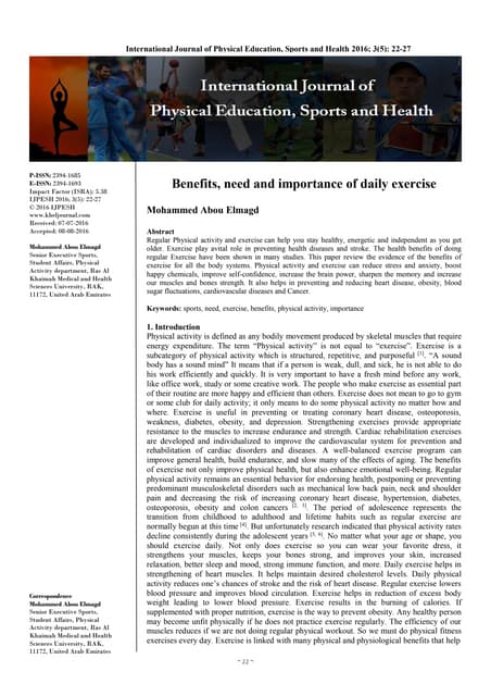 PHYSICAL EDUCATION (Exercise for Fitness) | PPTX