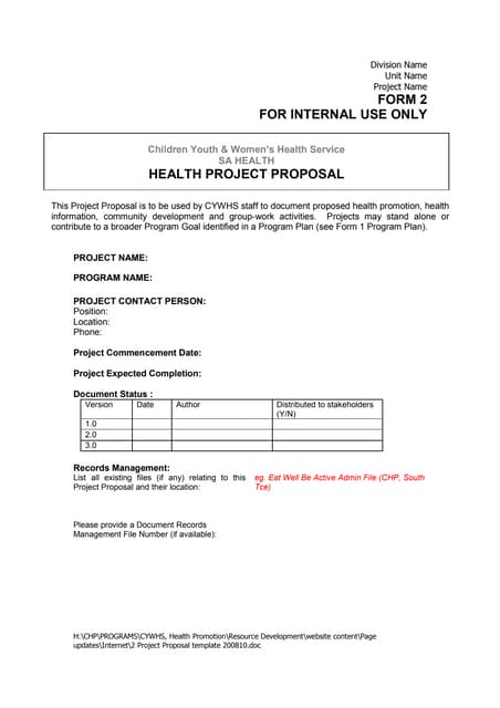 Making project proposal | PPT | Business | Business and Finance