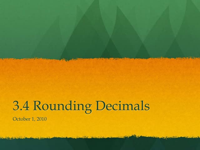 Decimals | PPT