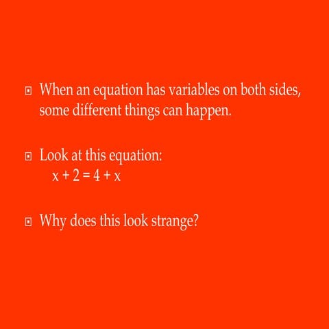 3.4 solve equations with variables on both sides day 2 | PPTX
