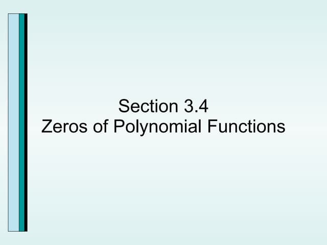 The remainder theorem powerpoint | PPTX