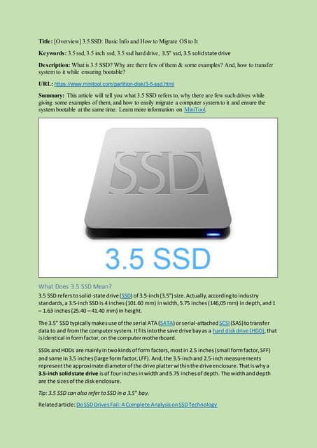 Disadvantage Of SSD and limitations | PPT