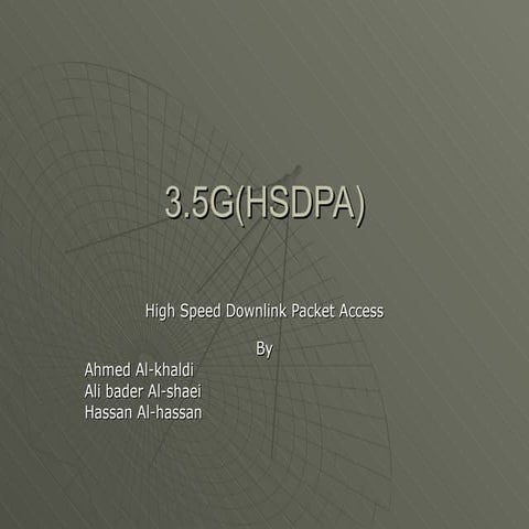 3.5 g(hsdpa) | PPT | Computer Networking | Computing