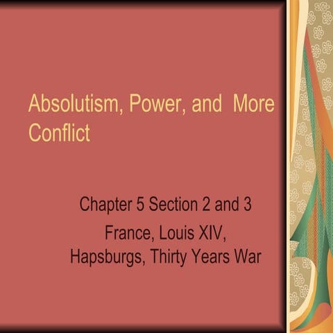 Absolutism in Europe | PPTX