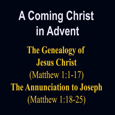 3 a coming christ in advent | PPT