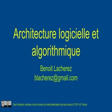3. Architecture logicielle et algorithmique | PDF