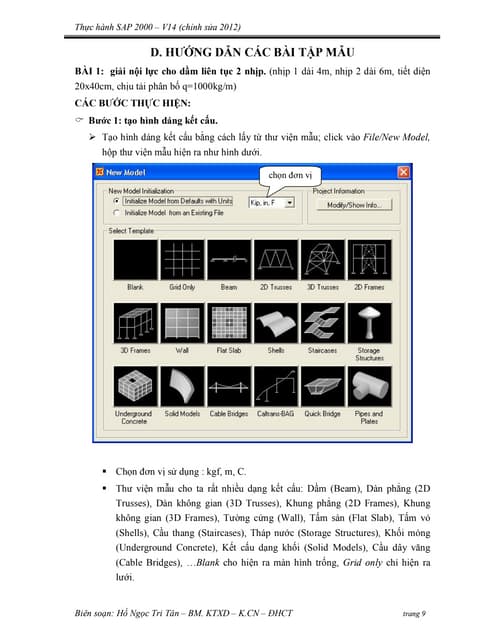 Hướng dẫn sử dụng etabs | PDF