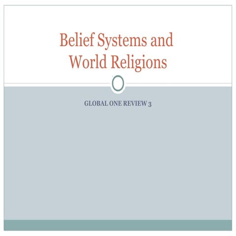 3 belief systems | PPT