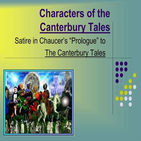 Pilgrim Chart - General Prologue.pptxChaucer's Canterbury Tales | PPTX