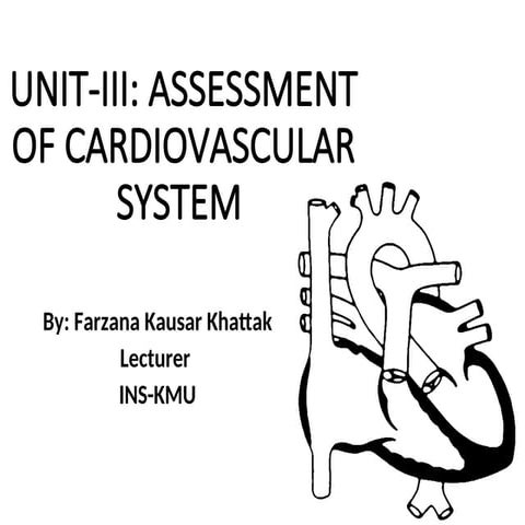 3-CARDIOVASCULAR ASSESSMENt presentation. ppt | PPT