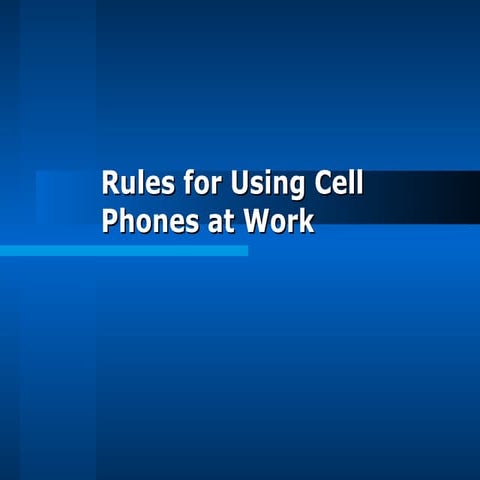 Cell phone Etiquette | PPT