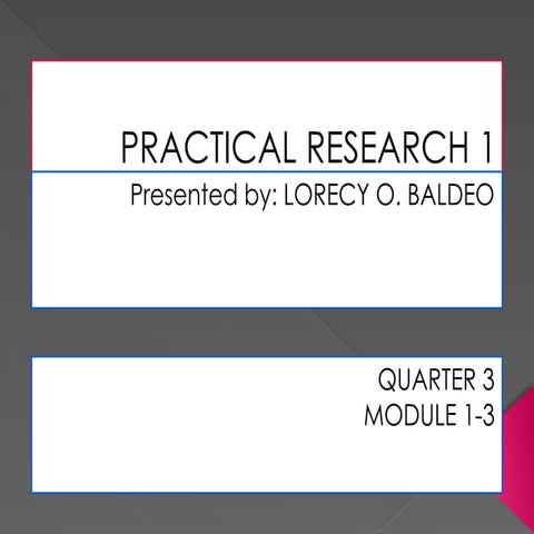 Lesson 4 Characteristics, Strengths, and Weaknesses of Qualitative ...