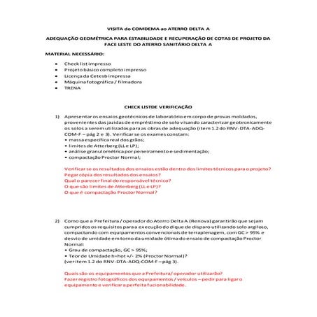 Delta A/check list | DOCX
