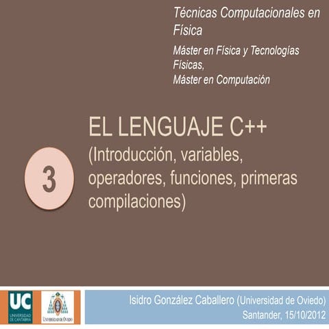 Introduccion al Lenguaje de Programación C++ | PPT