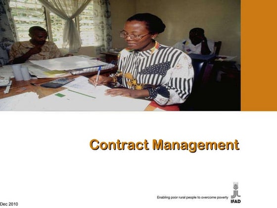 Contract management general | PPTX