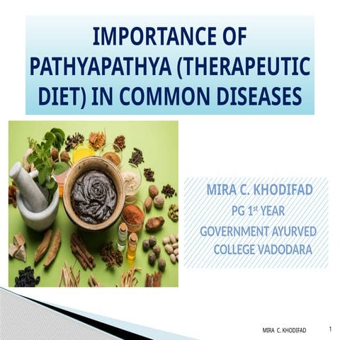 Ayurveda lifestyle - details of pathyapathya.pptx