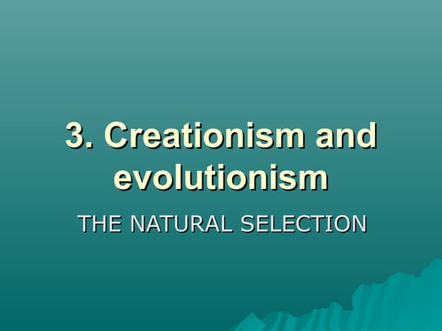 Theory of evolution : Lamarck and darwin | PPTX