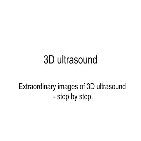 3 D Ultrasound 1 | PPS