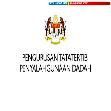 DADAH JENAYAH Peraturan 51 Peraturan Peraturan Pegawai Awam | PPTX
