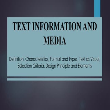 Text Information and Media.pptx