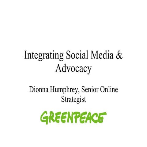 Advocacy and Activism Using Social Media | PPT