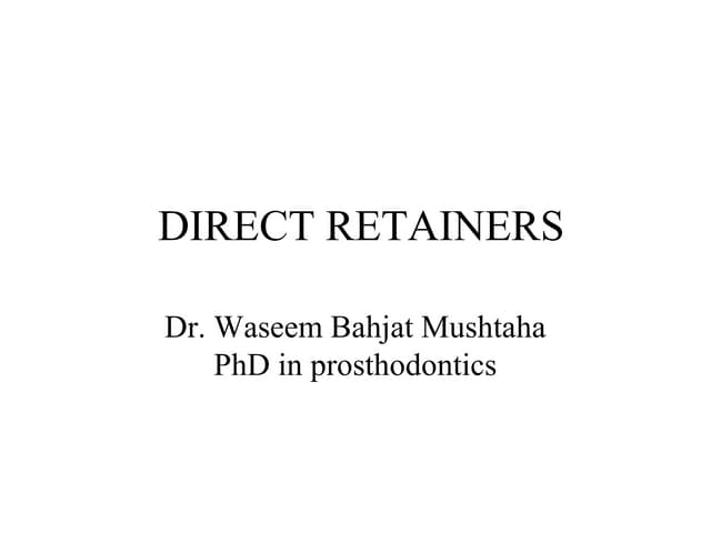 Direct retainers.pptx