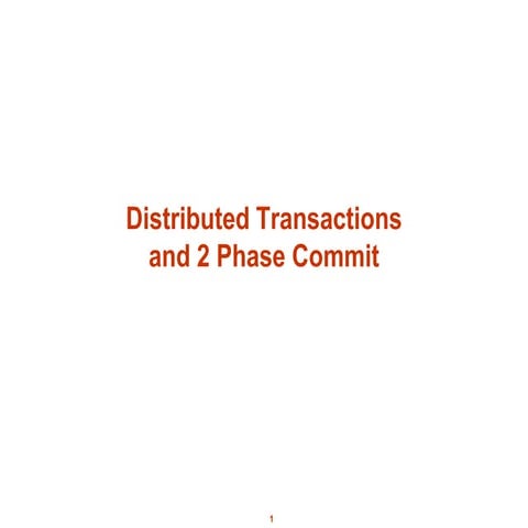 3 Distributed Transactions Cocurrency Query Ppt 2926