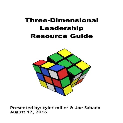 3-D Leadership Resource Guide | DOCX