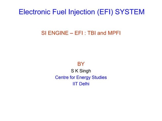 Fuel injection system in ci engine | PPT