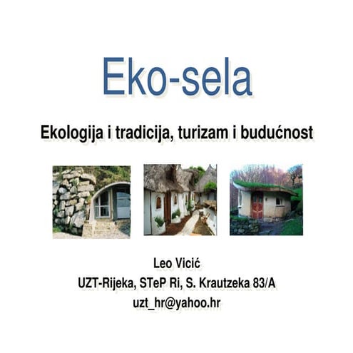 3- Eko-sela, UZT | PDF