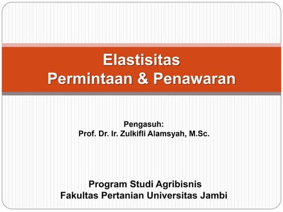 Elastisitas | PPT